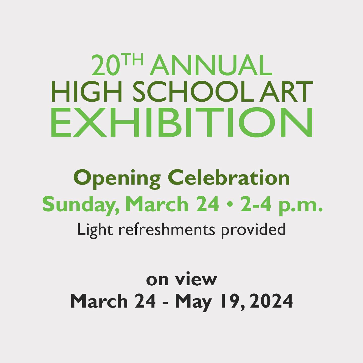 20th Annual High School Art Exhibition – Opening Celebration – Tyler ...
