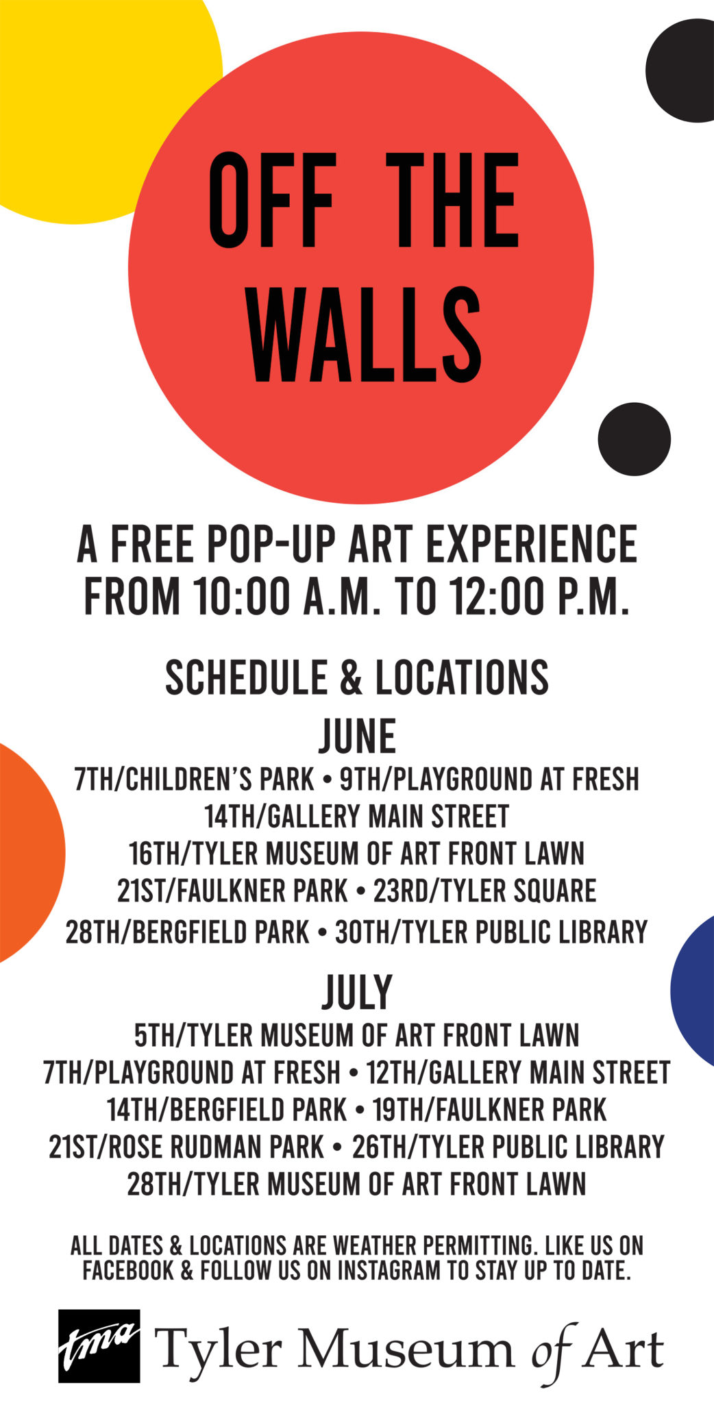 A free pop-up art experience – Tyler Museum of Art